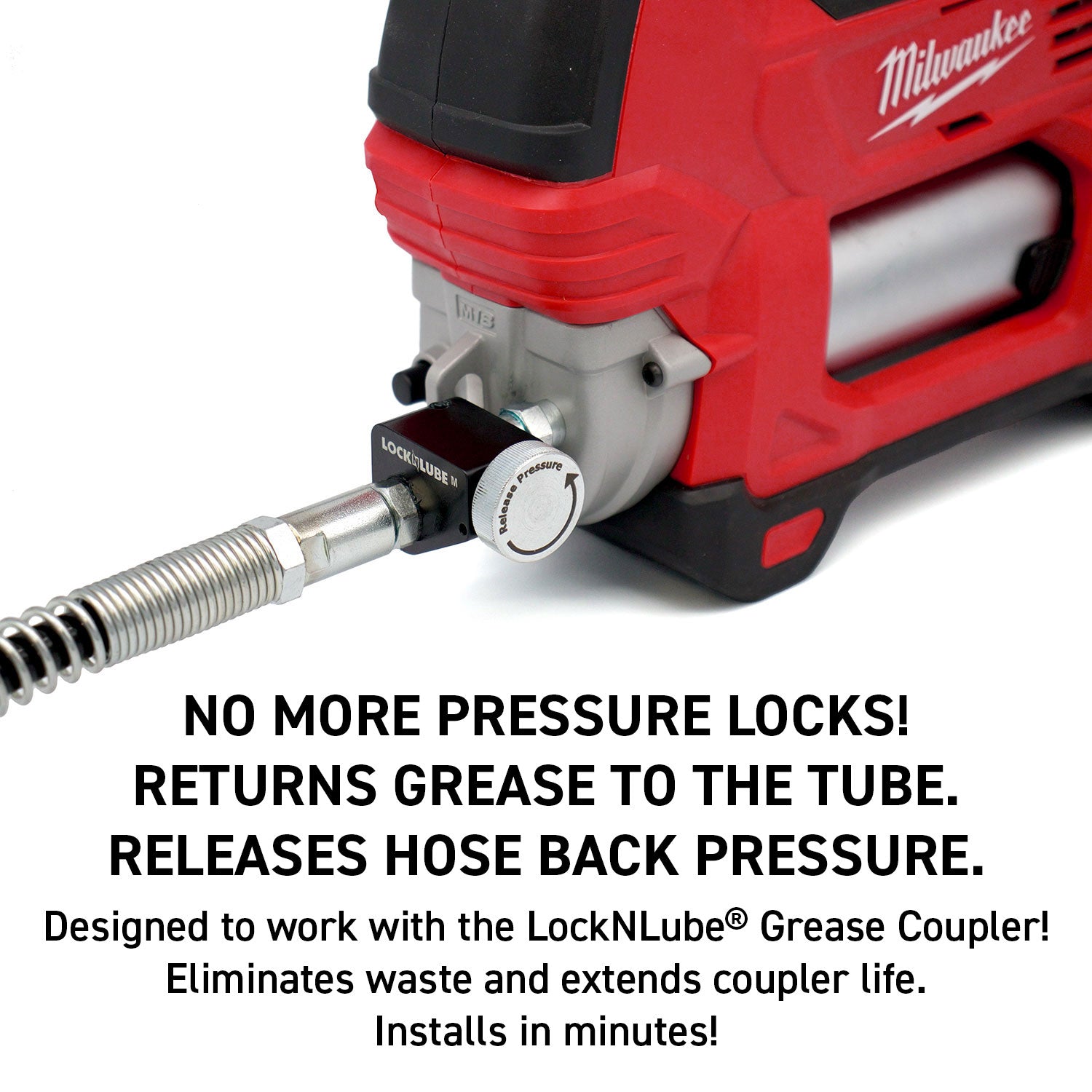 Pressure Return Valve For Use With Cordless Grease Guns (PRV) – LockNLube